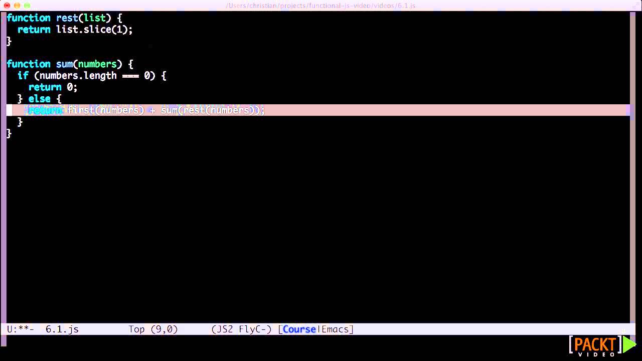Learning Functional JavaScript: Recursive Thinking | packtpub.com