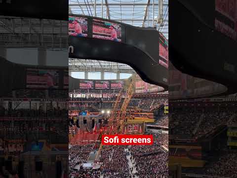 Sofi Stadium with all the screens