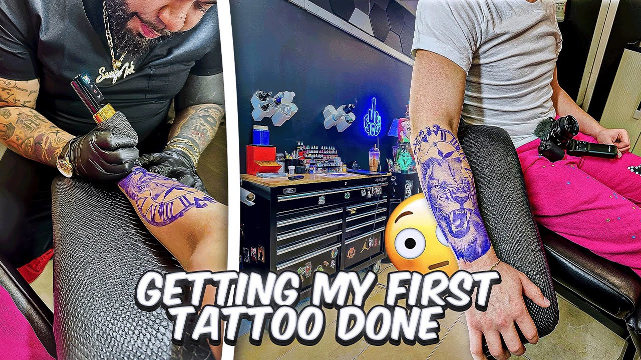 Getting My First Tattoo At 18💉!! *(Worst Pain Experience)*