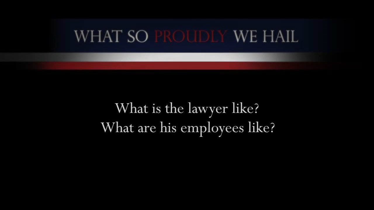 Melville: What is the lawyer like? What are his employees like?