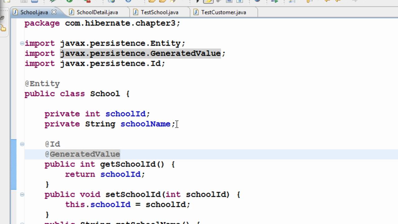 Java Hibernate Tutorial Part 12 - Two classes to One table