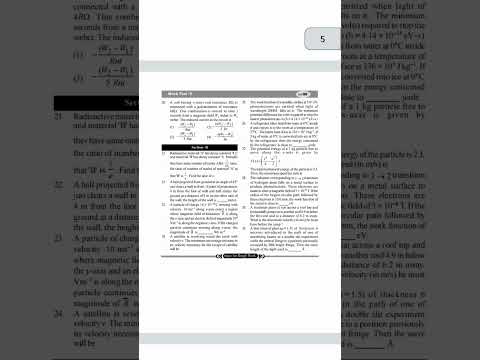 JEE Mains 2023 : Super 10 Mock Tests with Solution Mock Test - 9