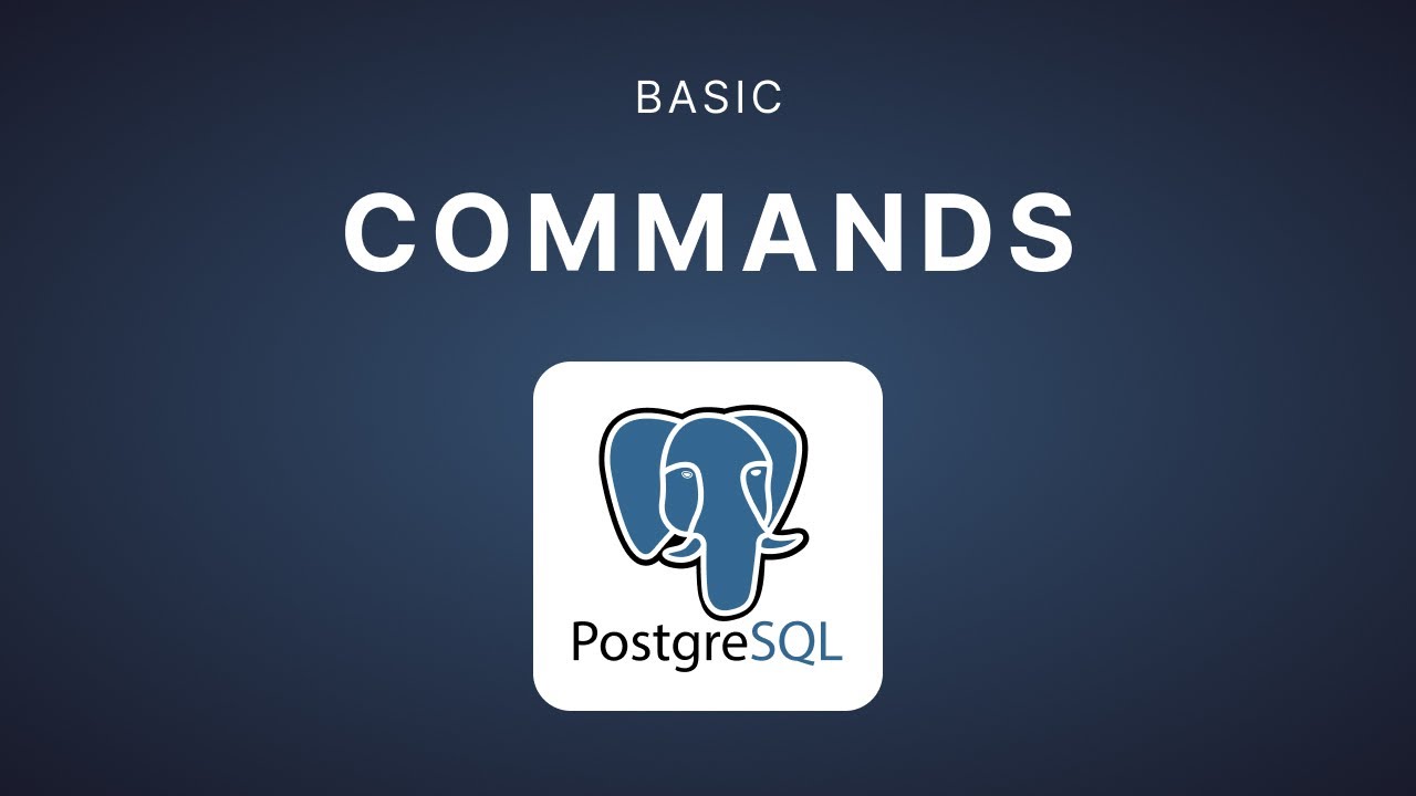 PostgreSQL Basic Commands Tutorial - CRUD - CREATE, READ, UPDATE, DELETE
