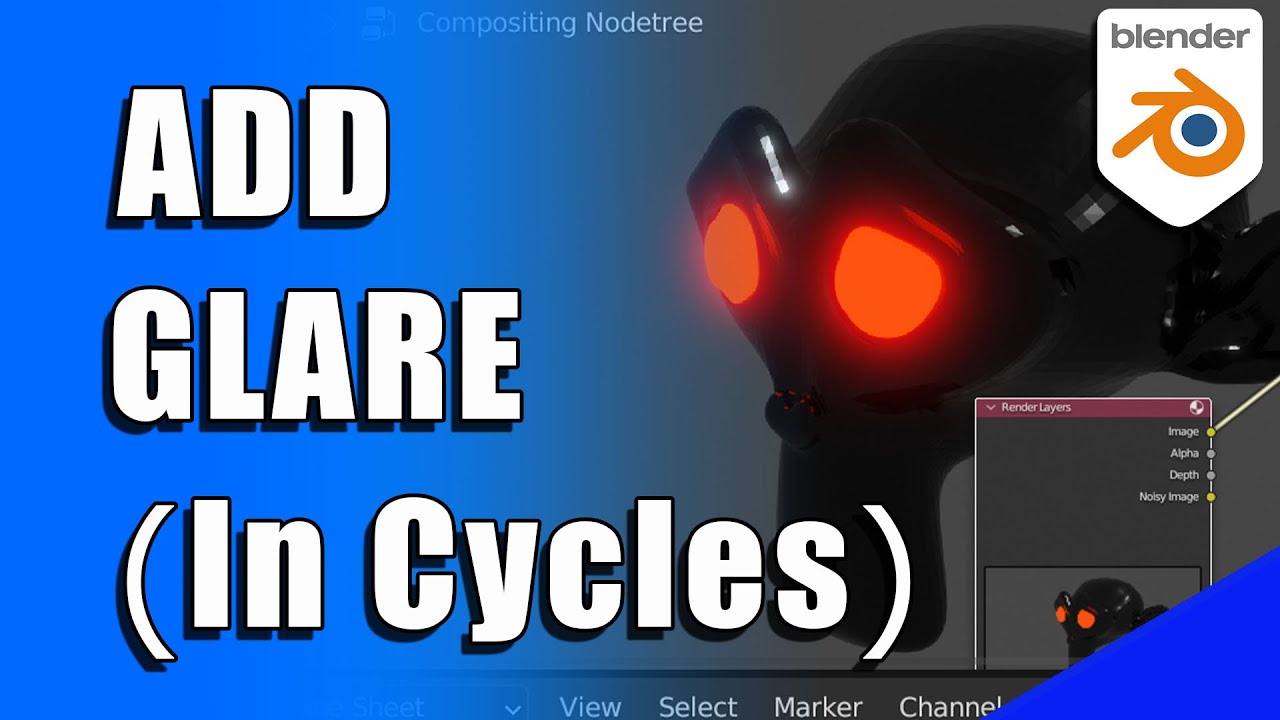 Blender Glare Node for Cycles Glow / Bloom (Micro Tip)