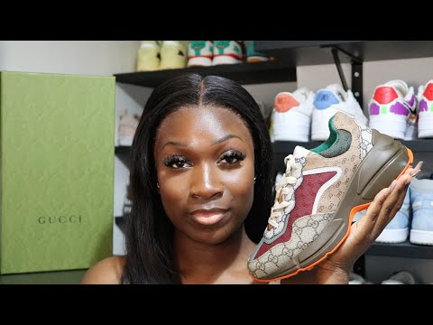Gucci GG Rhyton detailed review (luxury unbox, sizing & on foot) | Mins Pie