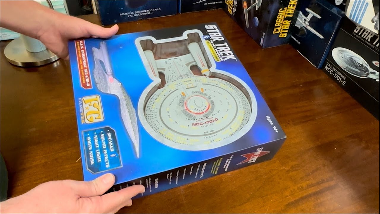 Fametek USS Enterprise D NCC 1701-D Bluetooth speaker replica display white noise sound effects