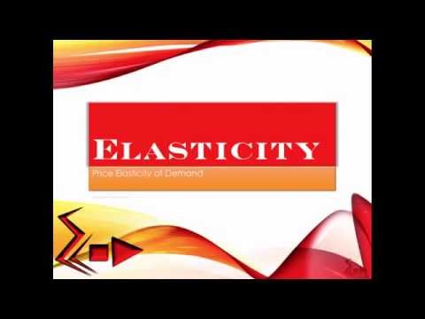 Elasticity - Price elasticity of Demand - What?