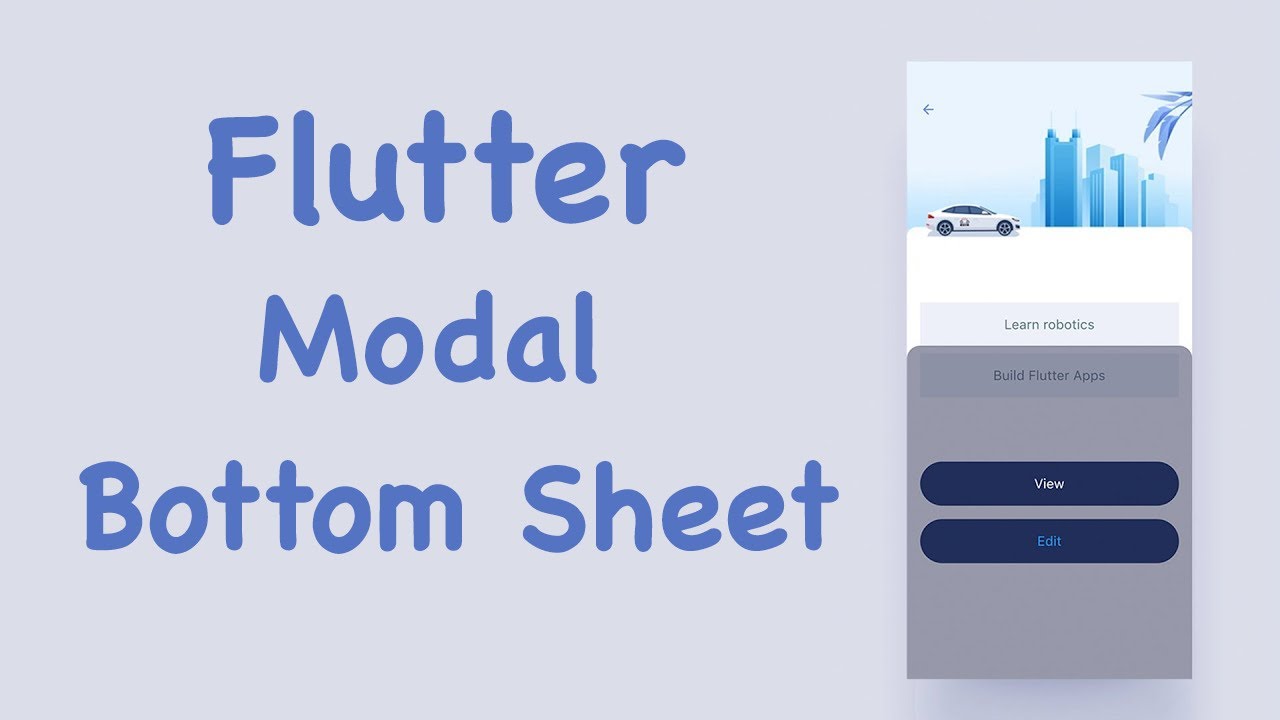 Flutter Show Modal Bottom Sheet | With Example Code