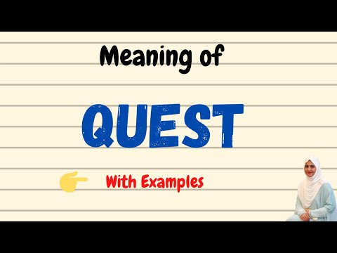 Quest Meaning | English Vocabulary Words | Urdu/Hindi