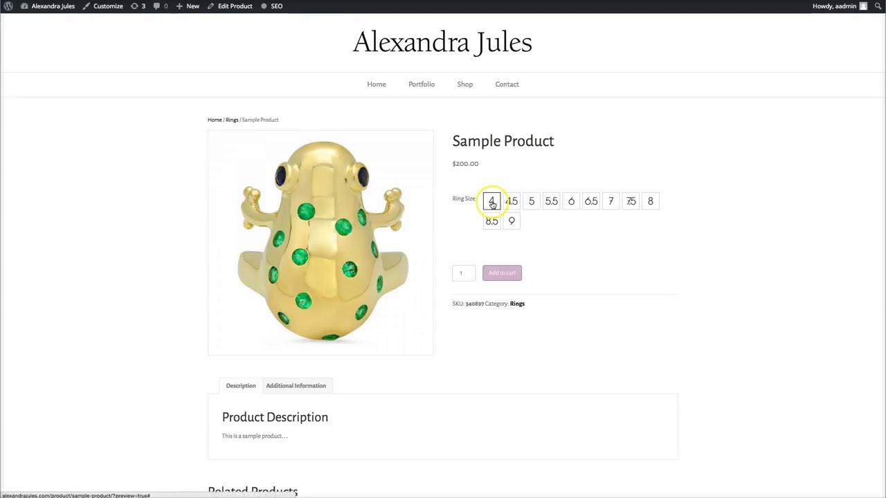 Custom Product variables- Woocomerce