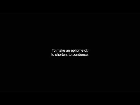 epitomized video Dictionary meaning and pronunciation