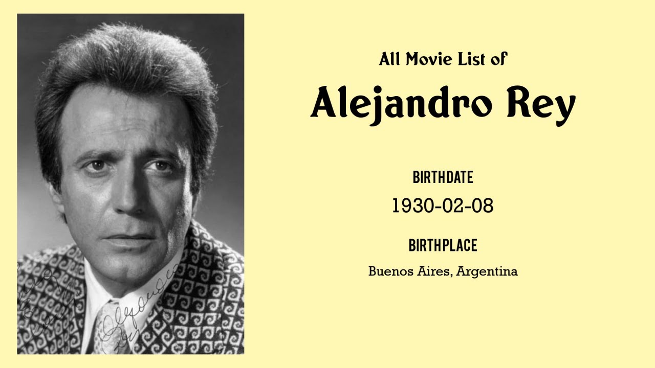 Alejandro Rey Movies list Alejandro Rey| Filmography of Alejandro Rey
