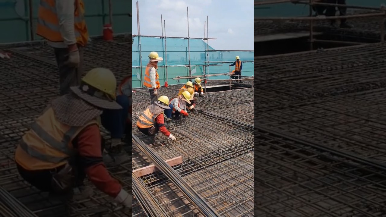 Slab rebar #engineering #construction #slab #structure #design