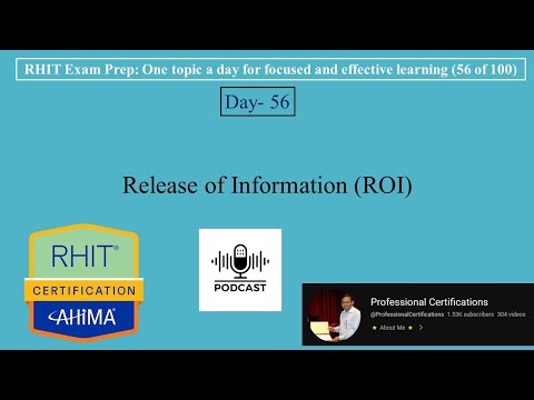 RHIT Exam Prep 056 | Release of Information (ROI) |💻🎀📚