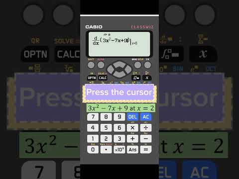 Finding Derivative Using Scientific Calculator 🤯 #maths #shorts #scientificcalculator #casio