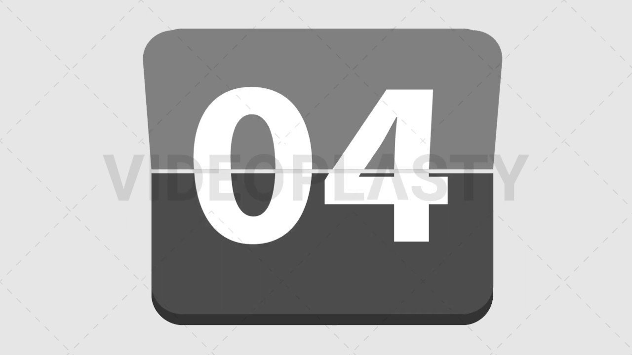 Flip Countdown Timer Stock Animation [MOV & GIF]