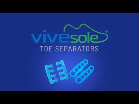 Toe Separators by ViveSole - Best Gel Pedicure & Toe Spreaders For Bunions, Yoga, Overlapping Toes
