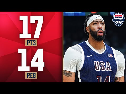 Anthony Davis' DOUBLE-DOUBLE Performance Leads Team USA Over Australia | July 15, 2024