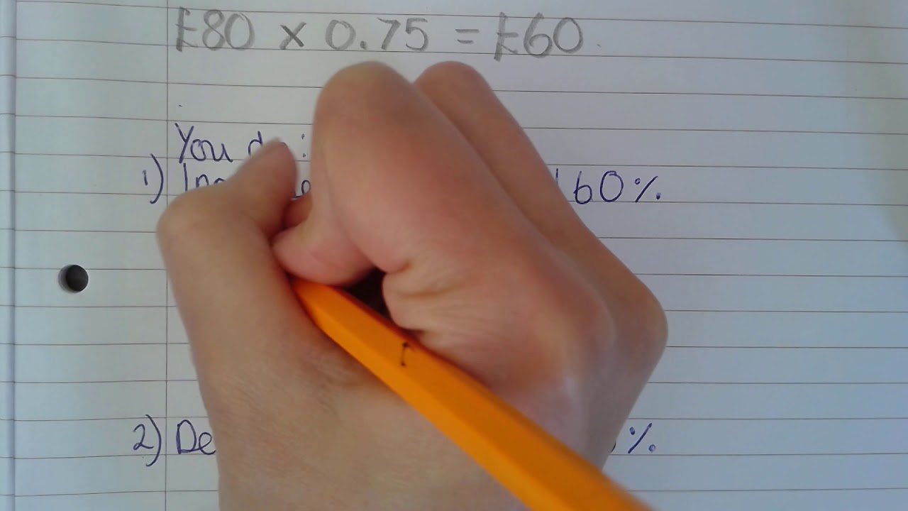 Increase or decrease an amount by percentages using multipliers.