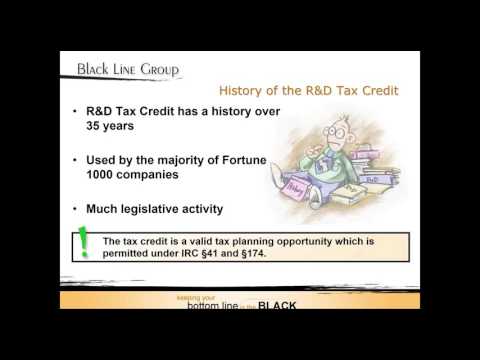 Webinar: Manufacturing A Better Bottom Line With The R&D Tax Credit, with Black Line Group