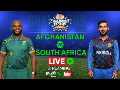 Live | AFG vs SA | Match 3 | Champions Trophy 2025 | Live Streaming, Telecast & Score Card