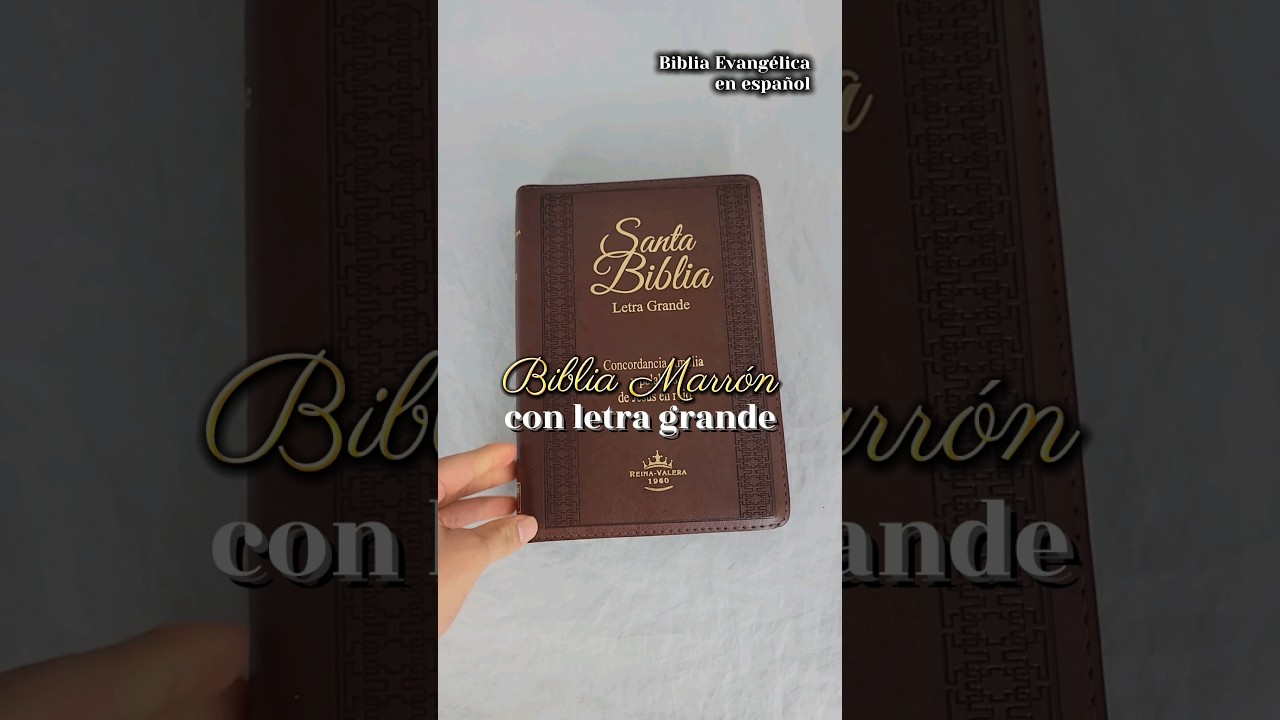 Biblia Reina Valera 1960 con letra grande y concordancia amplia #shorts