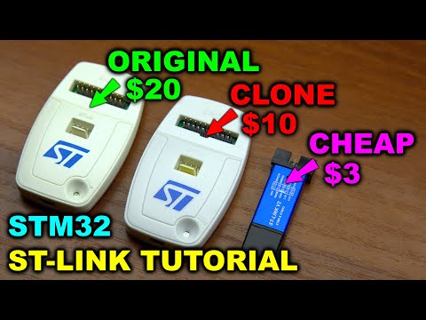 Usage ST-LINK V2 Tutorial. STM32 Programming for Beginners. Cheap clone ST-Link comparation