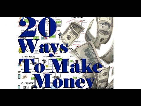 20 Ways To Make Money ONLINE - Make Money From Home TODAY