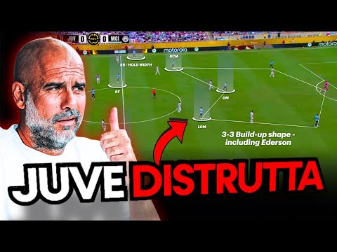COSÌ PEP GUARDIOLA ha DISTRUTTO la JUVE | ANALISI TATTICA JUVENTUS-MANCHESTER CITY 2-5