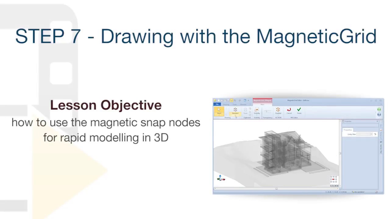 Edificius Tutorial - Drawing with the MagneticGrid - ACCA software