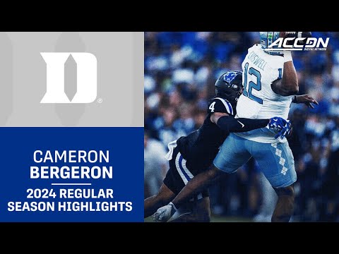 Cameron Bergeron 2024 Regular Season Highlights | Duke Linebacker