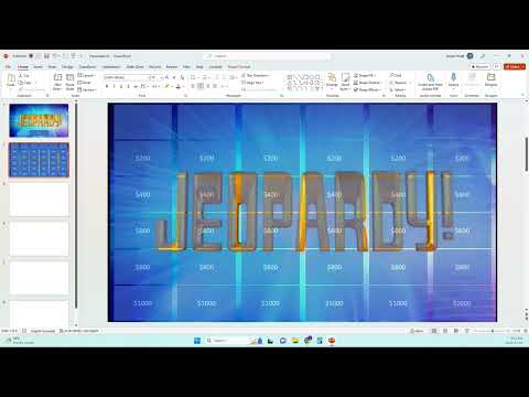 How to Make a Jeopardy Game in Microsoft PowerPoint