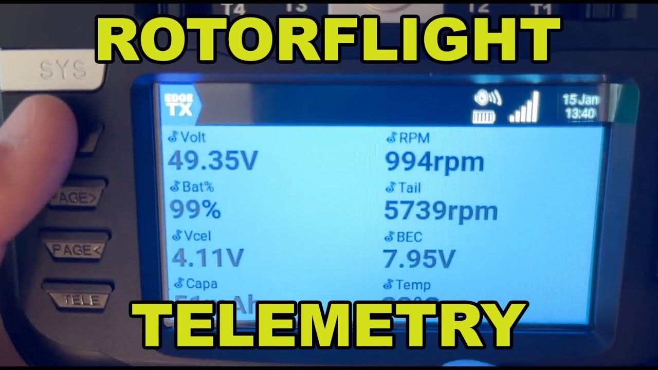 RotorFlight LUA for EdgeTX & Advanced CRSF Telemetry (#5)