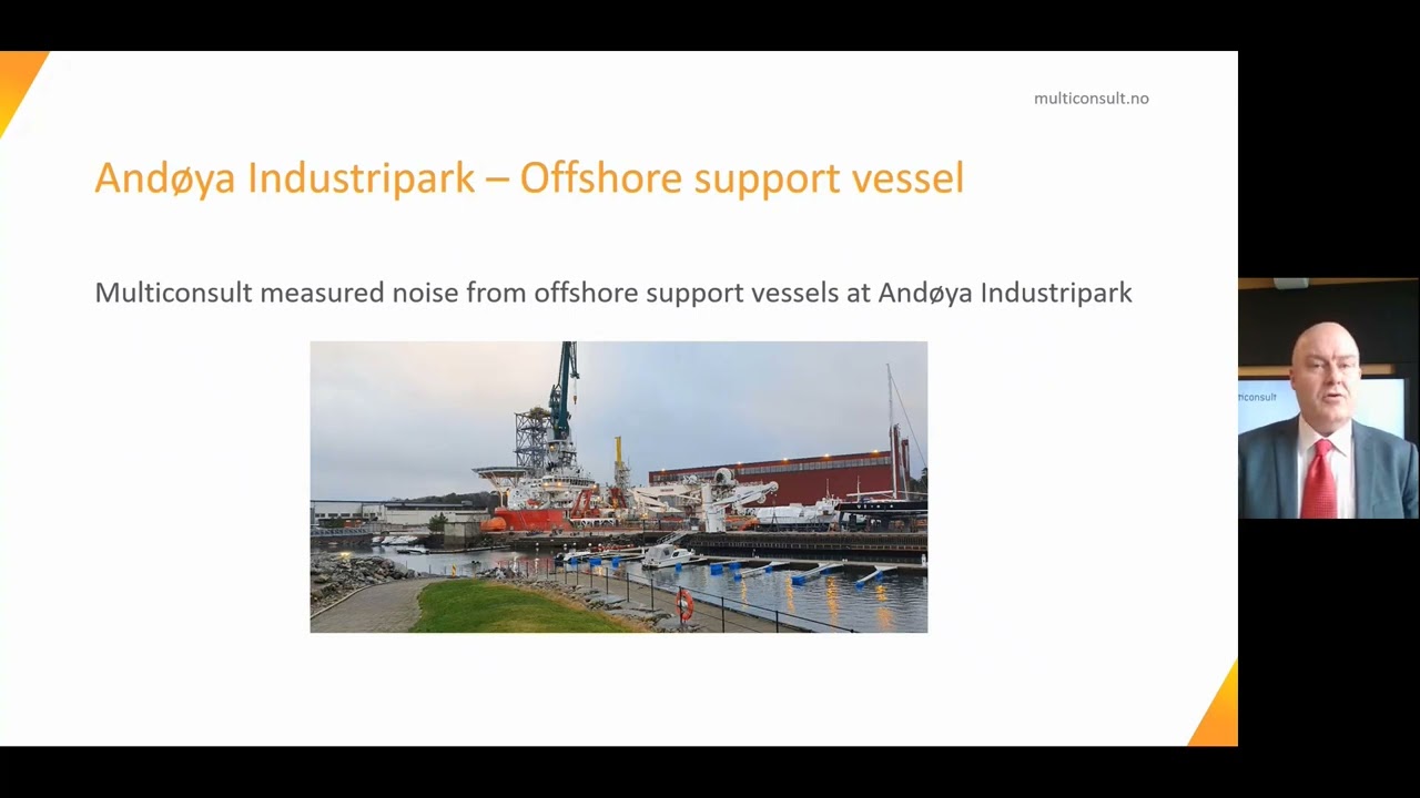 Shore power connectionfor offshore vessels - Measured noise reduction in port and dock