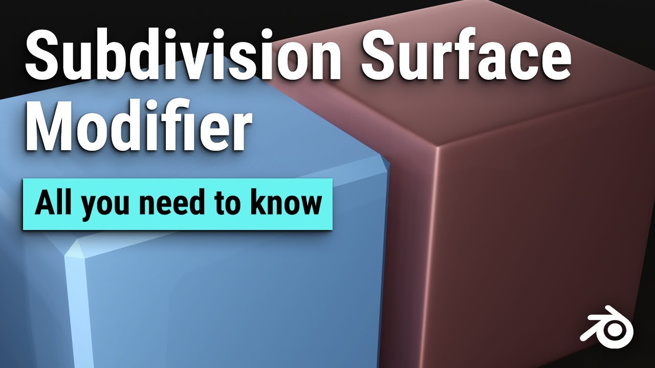 Blender Basics - Subdivision Surface Modifier Tutorial