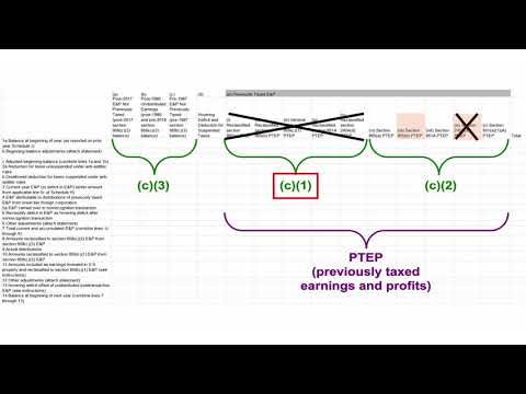 Form 5471 Schedule J, Accumulated Earnings & Profits (E&P) of Controlled Foreign Corporation