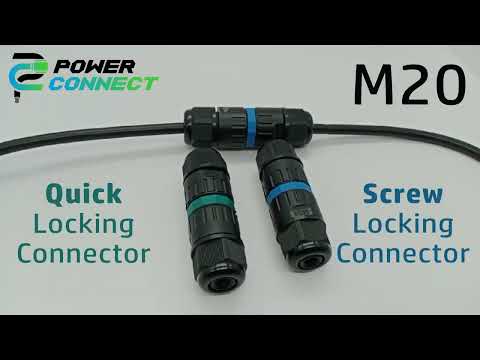Waterproof Connectors - IP68 5 Pin M20 Industrial Waterproof Straight ...