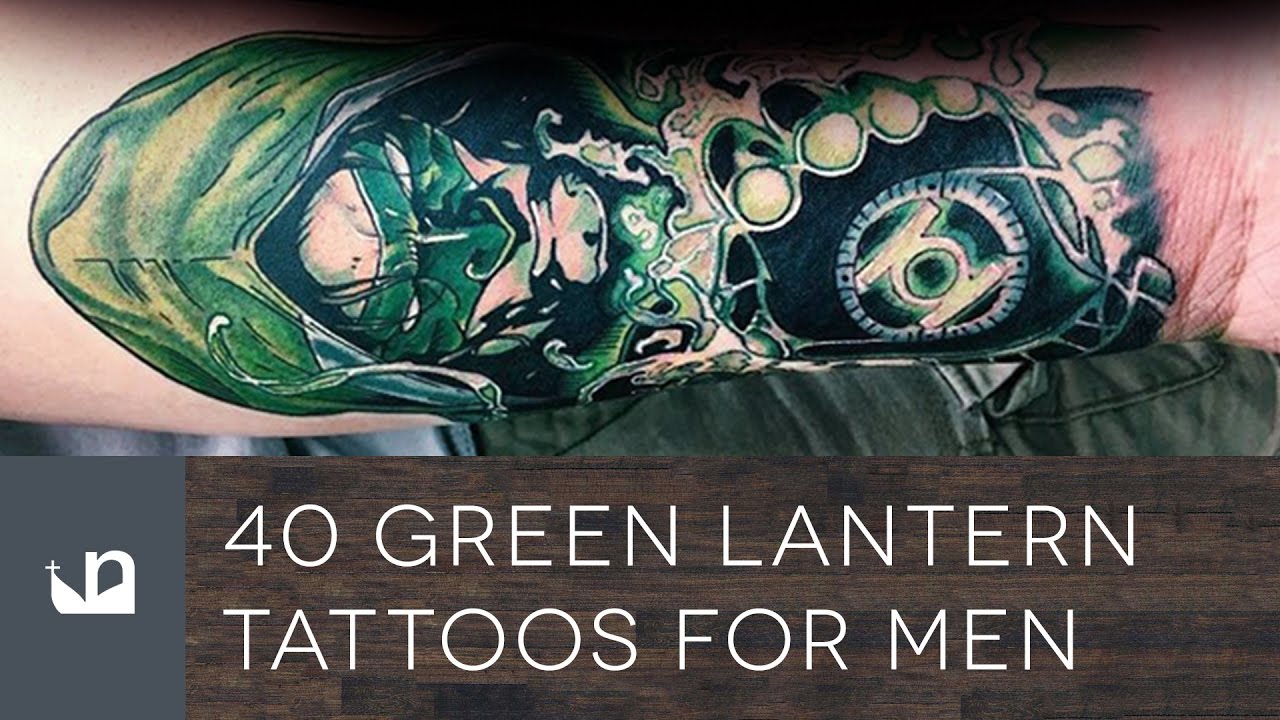 40 Green Lantern Tattoos For Men