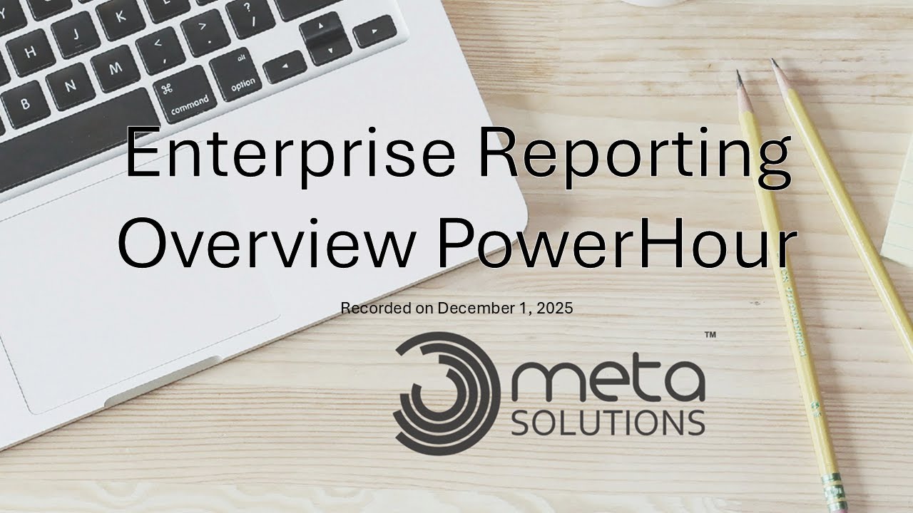 Enterprise Reporting Overview PowerHour