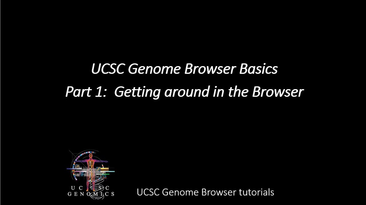 UCSC Genome Browser Basics.  Part 1:  Getting around in the Browser