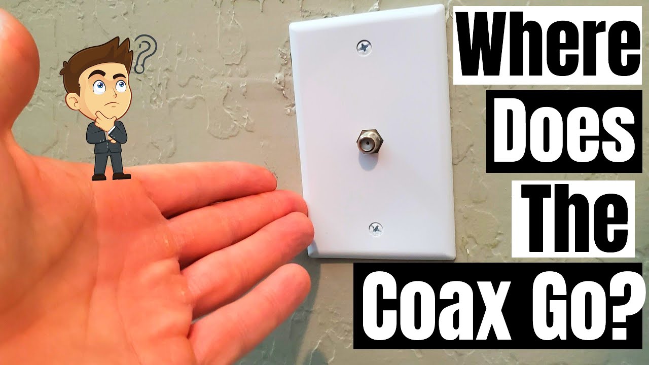 Where Does The Coax Cable GO? Coax Outlet Installation - How To