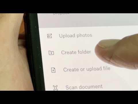 How to create a folder in Dropbox on iPhone