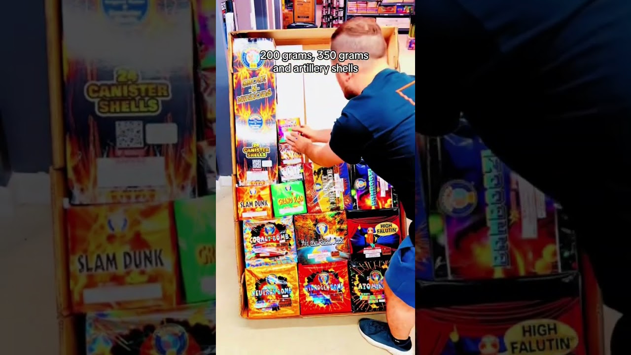 782 SHOTS OF FIREWORKS ASSORTMENT!? #shorts #fireworks
