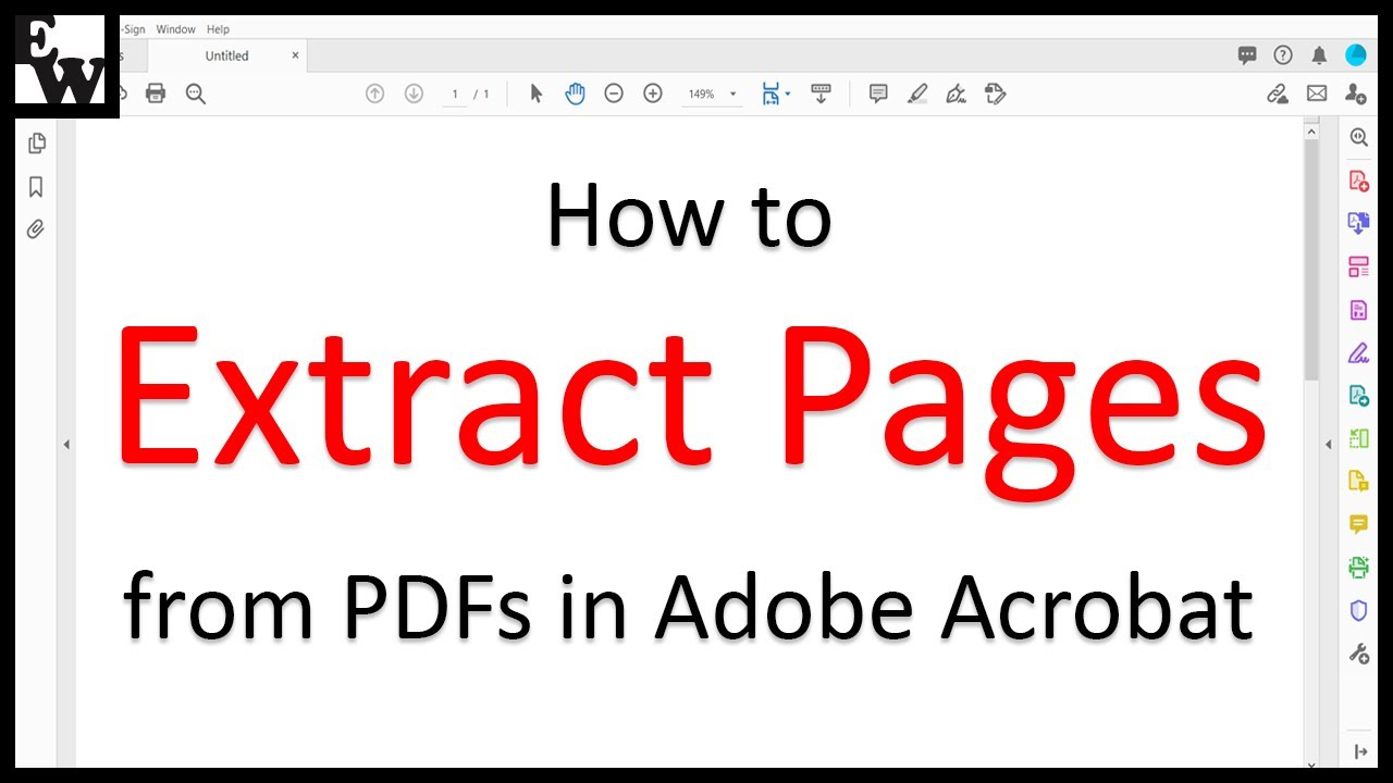 How to Extract Pages from PDFs in Adobe Acrobat (Older Interface)
