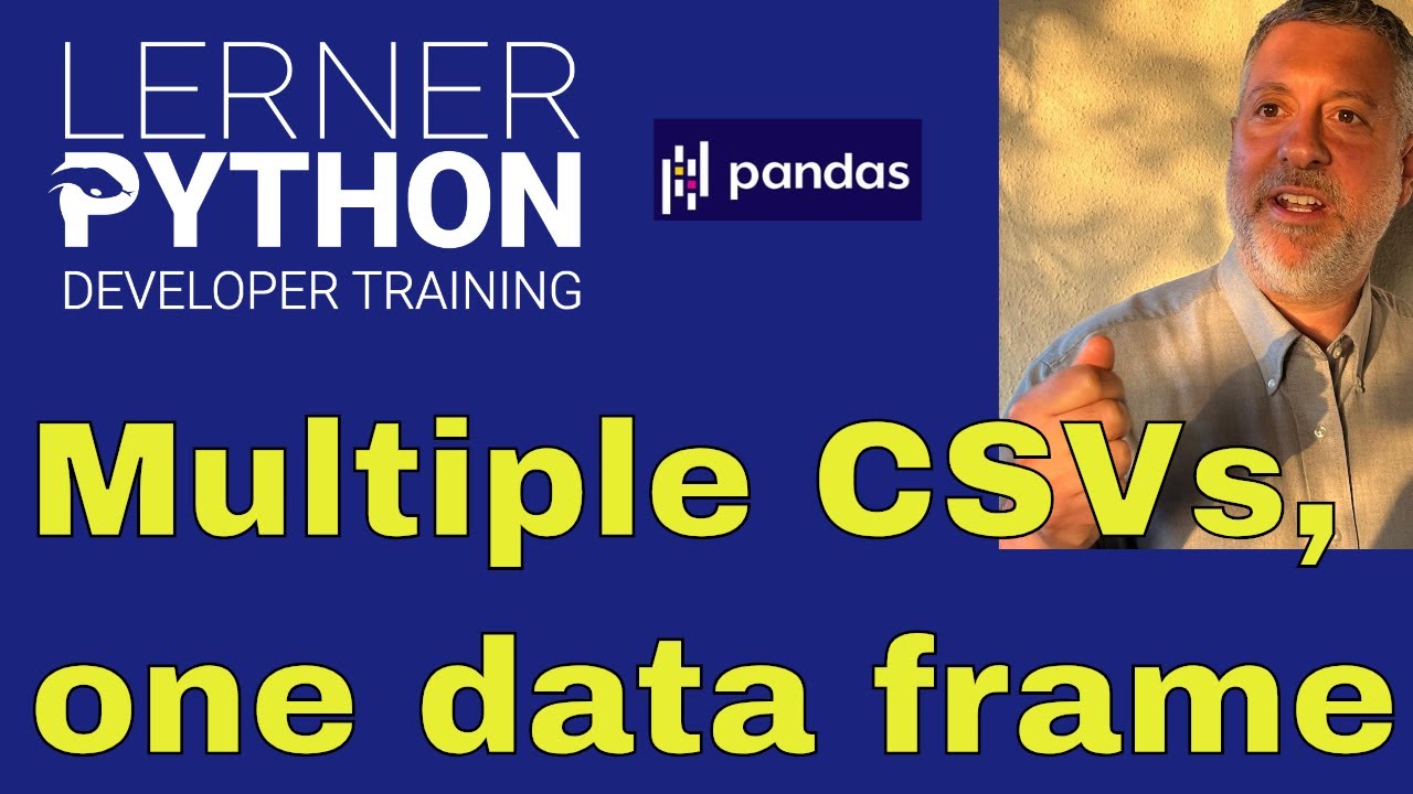 Turning multiple CSV files into a single pandas data frame