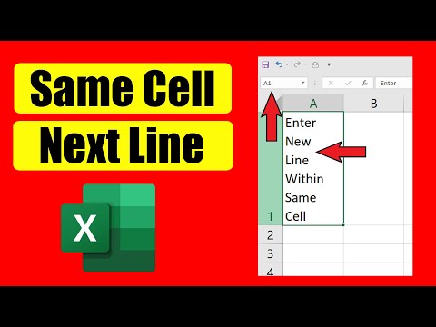How To Go To The Next Line in Excel Cell