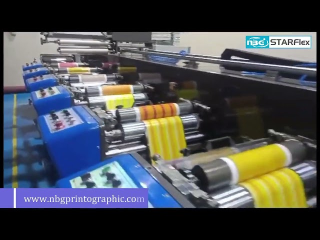 Flexographic Printing Machine - Starflex Narrow web flexo Printing ...