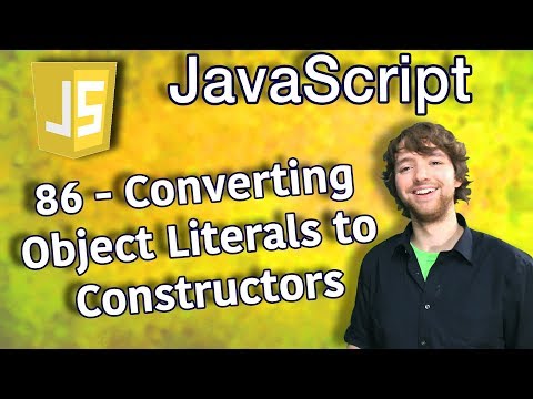 Learn JavaScript Programming Tutorial 86 Converting Object Literals to Constructors - Mind Luster