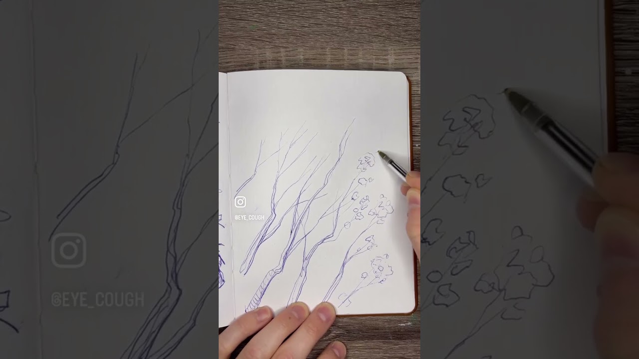 Under the trees. #drawing #doodle #art #tree