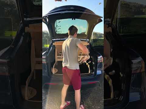 Teraglide trunk bed for Tesla Model Y Set up